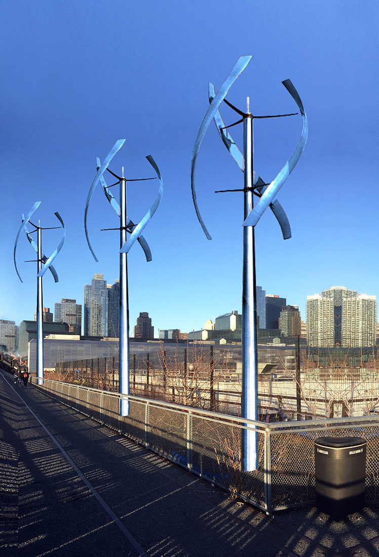 Wind turbines and design: the classic blue - Enessere