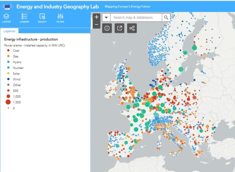 Electricity production in Europe - Enessere